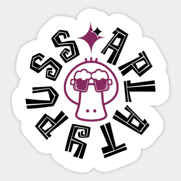 APlatypuss Maroon Emblem w Black Font Aplatypuss Sticker aplatypuss-maroon-emblem-w-black-font-aplatypuss-sticker
